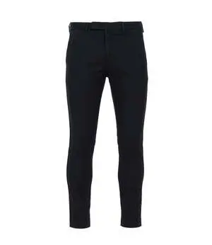 PT TORINO Tailored Carrot Fit Trousers - Blue