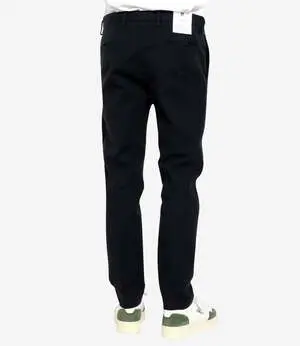 PT TORINO Tailored Carrot Fit Trousers - Blue