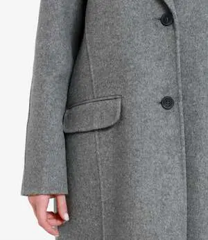 KAOS Single-breasted Wool Blend Coat