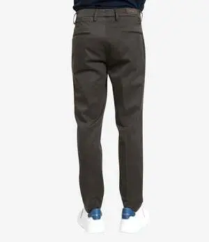 BRO SHIP Slim Fit Trousers - Brown