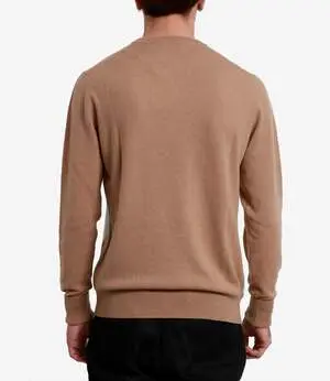 BALLANTYNE Cashmere Diamond Pattern Sweater - Cammello+beige