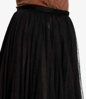 PHILOSOPHY BY LORENZO SERAFINI Pleated Tulle Skirt