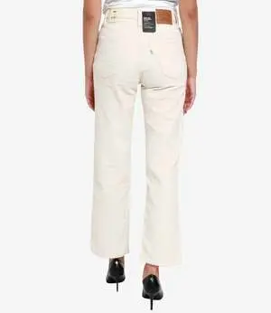 LEVI'S High-waist Straight Leg Jeans - White