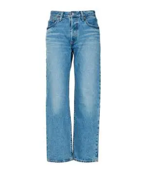 LEVI'S High-waisted Straight Leg Jeans - Denim
