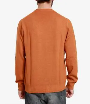 GRAN SASSO Ribbed Wool-cashmere Crew Neck Sweater - Zucca
