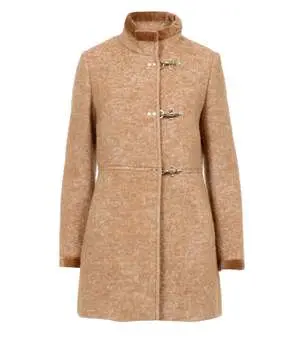 FAY Virgin Wool Blend Coat - Camel