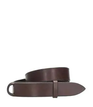 ORCIANI NOBUCKLE Leather Belt - Brown