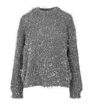 MSGM Sweater With Frayed Effect