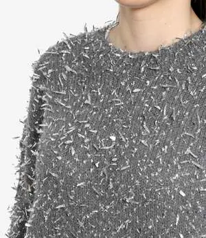 MSGM Sweater With Frayed Effect