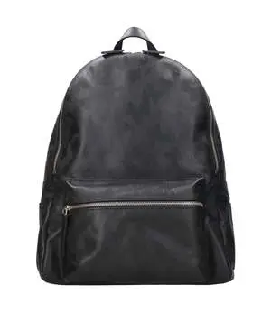ORTIGNI Leather Backpack - Black