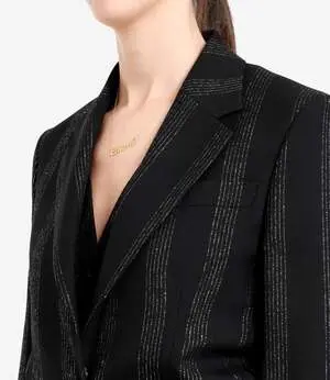 MSGM Wool Pinstripe Blazer