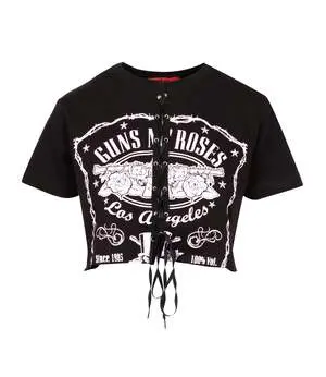 ANIYE BY Guns N' Roses Print Crop Top