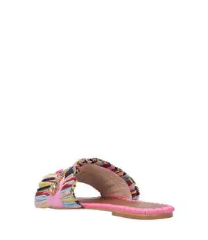 DE SIENA Raffia Sandals - Multirosa