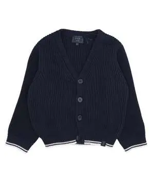 FAY Cotton V-neck Cardigan