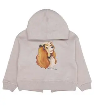 Monnalisa Lilly Character Cotton Lurex Hoodie