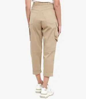 SEMICOUTURE High Waisted Cotton Trousers