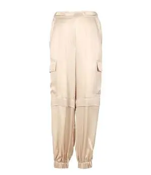SEMICOUTURE High-waisted Trousers With Ankle Cuffs