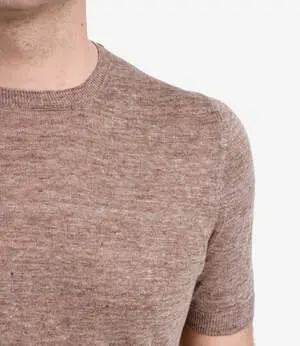 BARBA NAPOLI Linen Crew Neck Sweater