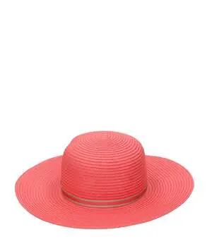 Borsalino Straw Hat - Coral Red