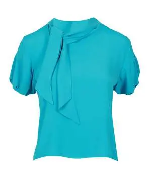 GRIFONI Shirt With Ribbon Collar