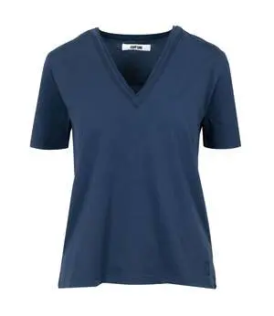 GRIFONI Cotton V-neck T-shirt