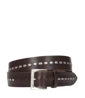 ORTIGNI Leather Belt - Brown