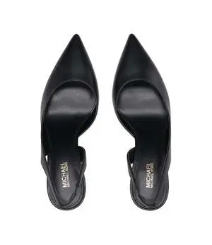 Michael Kors Leather Slingback Pumps - Black