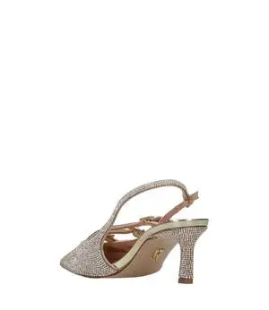 Steve Madden Stiletto Heel With Rhinestones - Golden