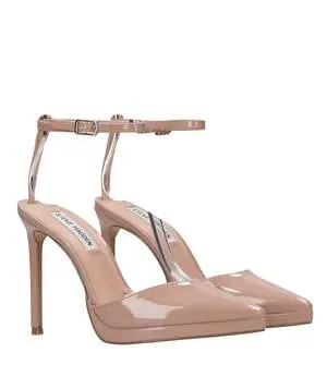 Steve Madden Patent Leather Pumps With Ankle Strap