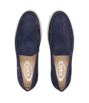 TOD'S Suede Leather Sneakers - Blue