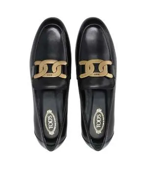 TOD'S Loafer With Chain Accessory - Black
