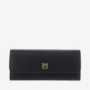 Pinko Love Tiny Birds Leather Wallet - Black