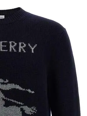 Burberry Logo Intarsia Sweater