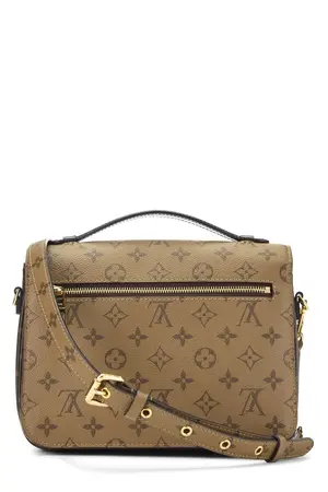 LOUIS VUITTON Monogram Reversed Canvas Pochette Metis - Brown