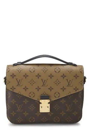 LOUIS VUITTON Monogram Reversed Canvas Pochette Metis - Brown