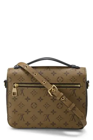 LOUIS VUITTON Monogram Reversed Canvas Pochette Metis - Brown