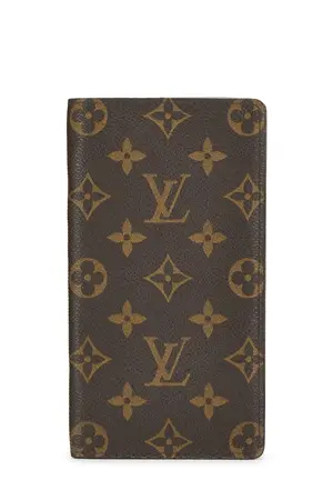 LOUIS VUITTON Monogram Canvas Porte Cartes Credit Yen Wallet - Brown