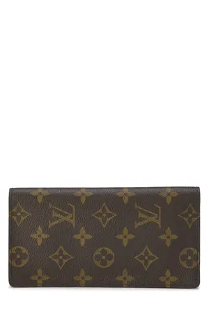 LOUIS VUITTON Monogram Canvas Porte Cartes Credit Yen Wallet - Brown