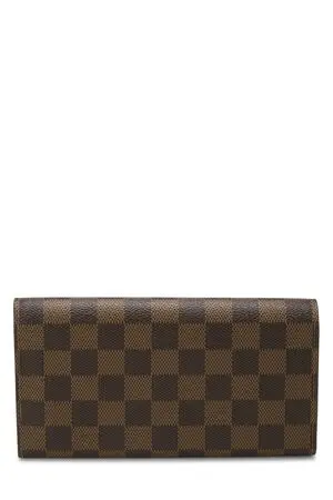 LOUIS VUITTON Damier Ebene Sarah Trunks & Locks Continental Wallet