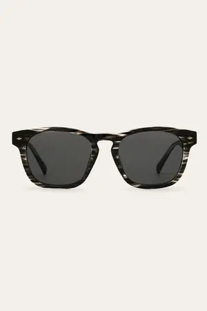 Frye Billie Square Frame Sunglasses - Charcoal