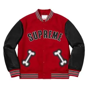 Supreme Bone Varsity Jacket