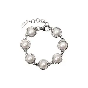 VEERT Pearl Link Bracelet - Silver