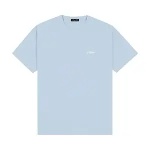 DIME Cursive Small Logo T-shirt - Blue