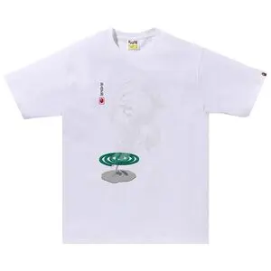 A BATHING APE Mosquito Coil Ape Head Tee - White