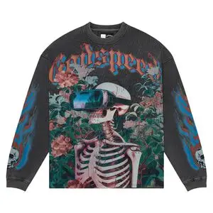 GODSPEED Vision Flowers Thermal Top - Grey