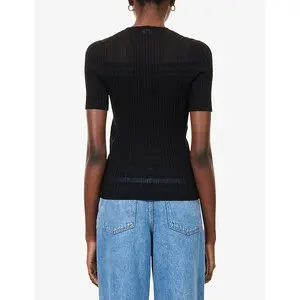 Theory Compact Ribbed Knitted Top