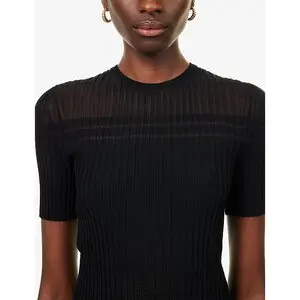 Theory Compact Ribbed Knitted Top