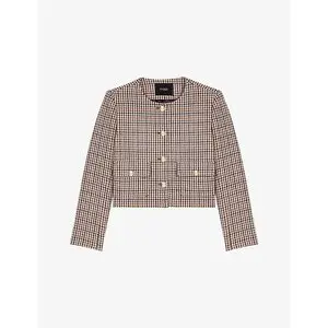 Maje Checked Jackets For Women