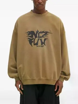 032C Flame Graphic Long-sleeve Sweatshirt
