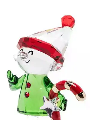 SWAROVSKI Holiday Cheers Dulcis Elf And Candy Cane Ornament